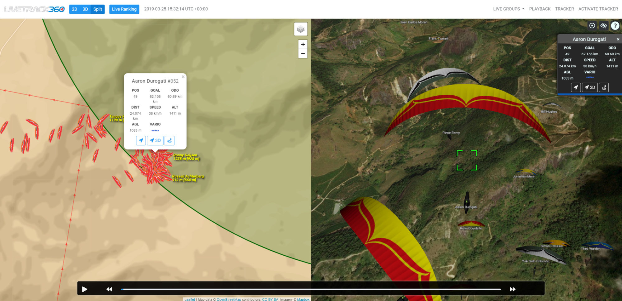 Livetrack360 - Paragliding Homebase of Lex Robé - Paragliding Homebase ...